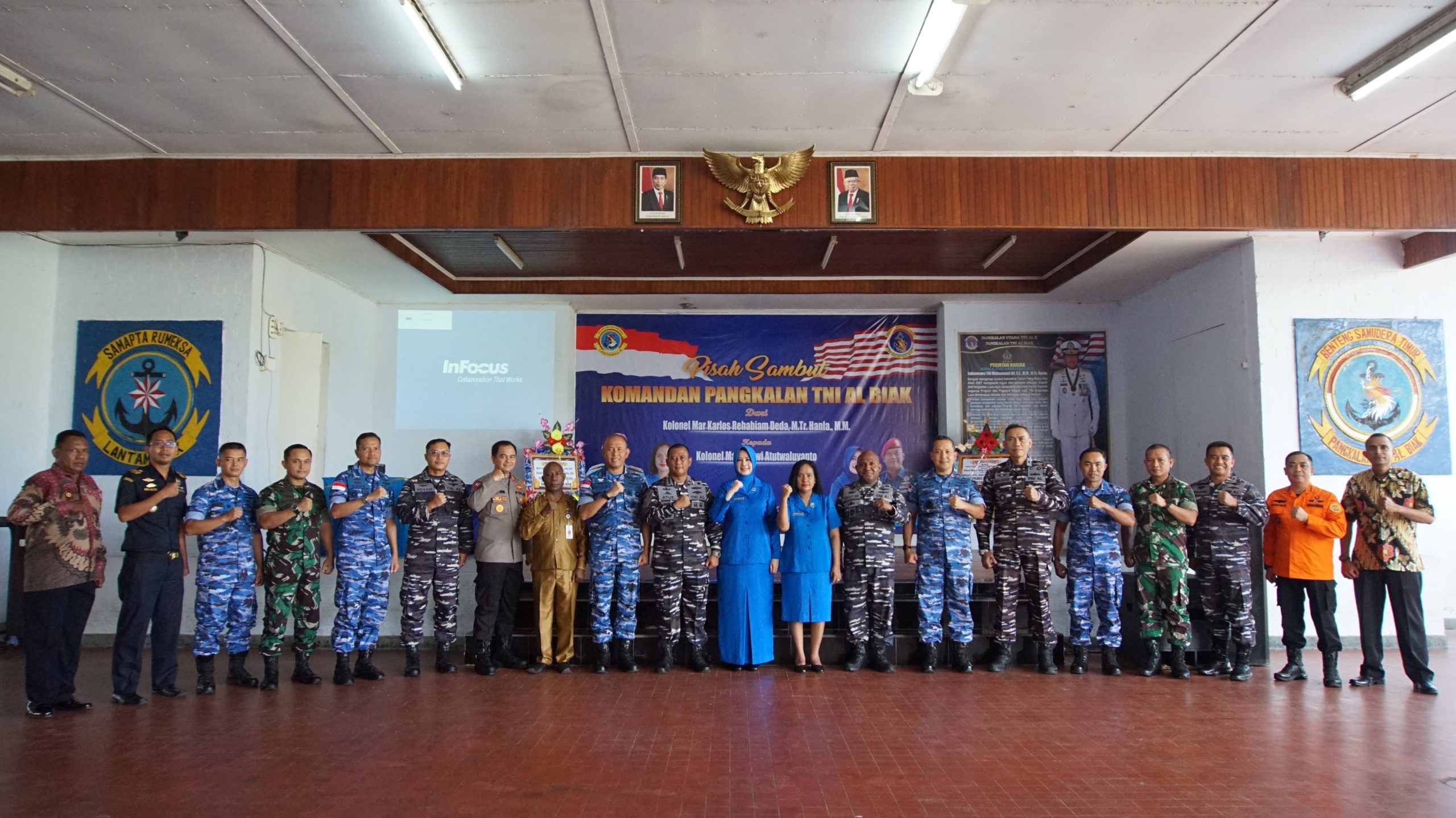 Danlanudal Biak dan Danwing Udara 3 Hadiri Pisah Sambut Komandan Lanal ...
